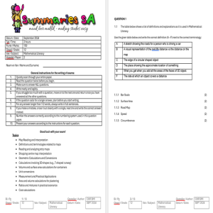 Grade 12 Math Literacy September Paper 2